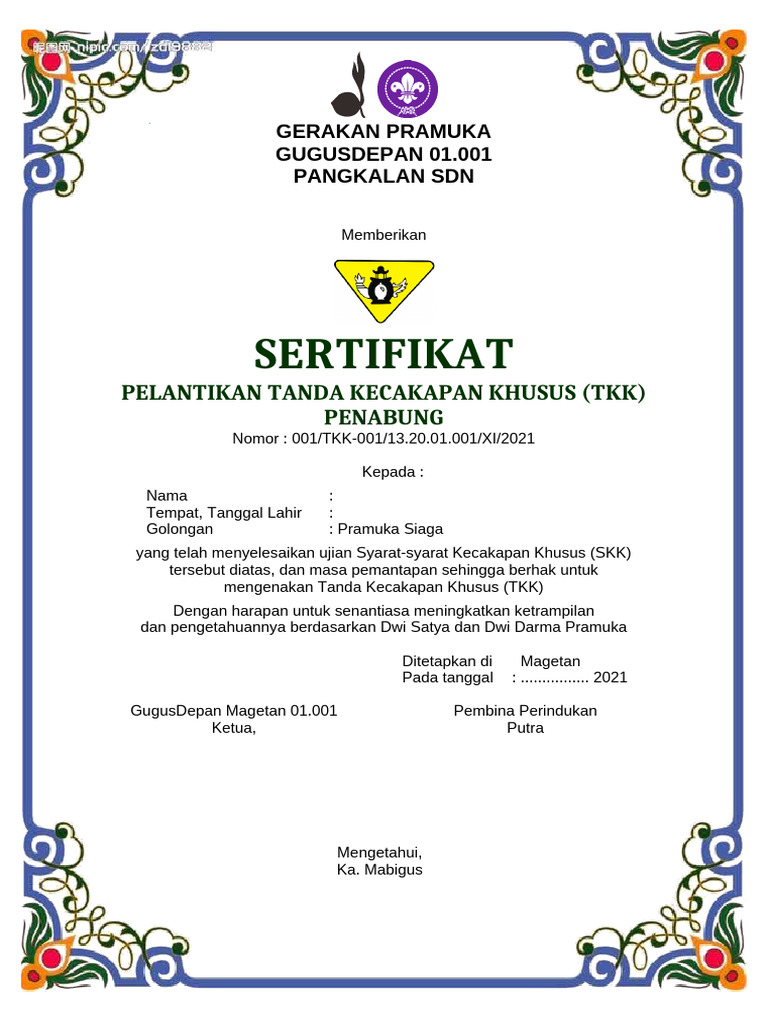 01 - K - TKK Penabung | PDF