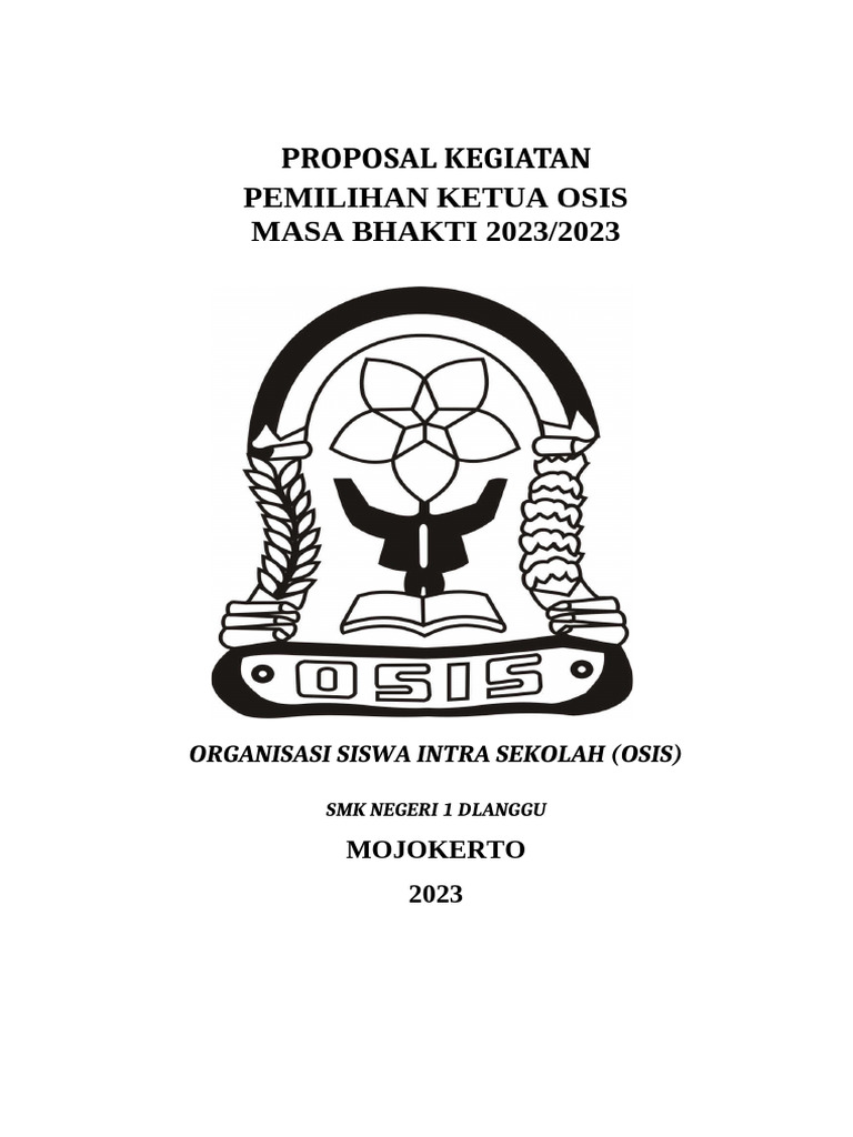 Proposal Pilketos OSIS SMKN 1 Dlanggu | PDF