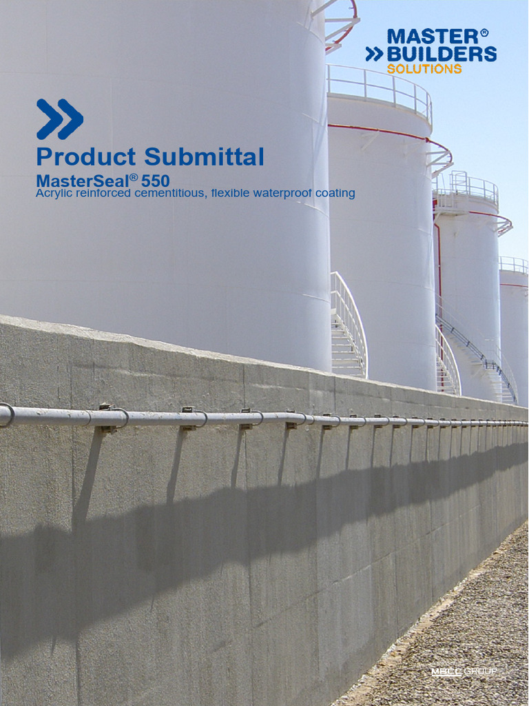 Microsoft Word - Basf-Masterseal-550-Tds - MasterSeal® 550-1 | PDF | Concrete | Water