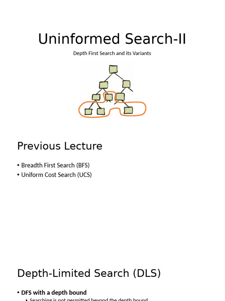 Lec 4 5 Uninformed Search II | PDF | Computational Problems | Applied Mathematics