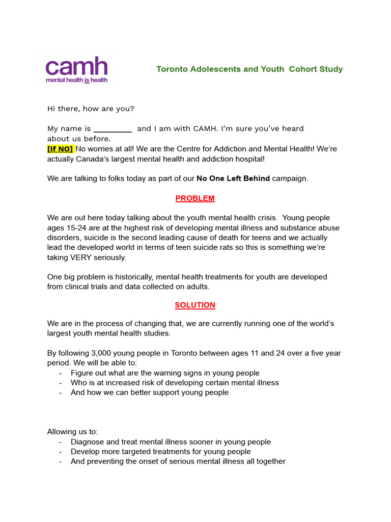 Camh Speech | PDF