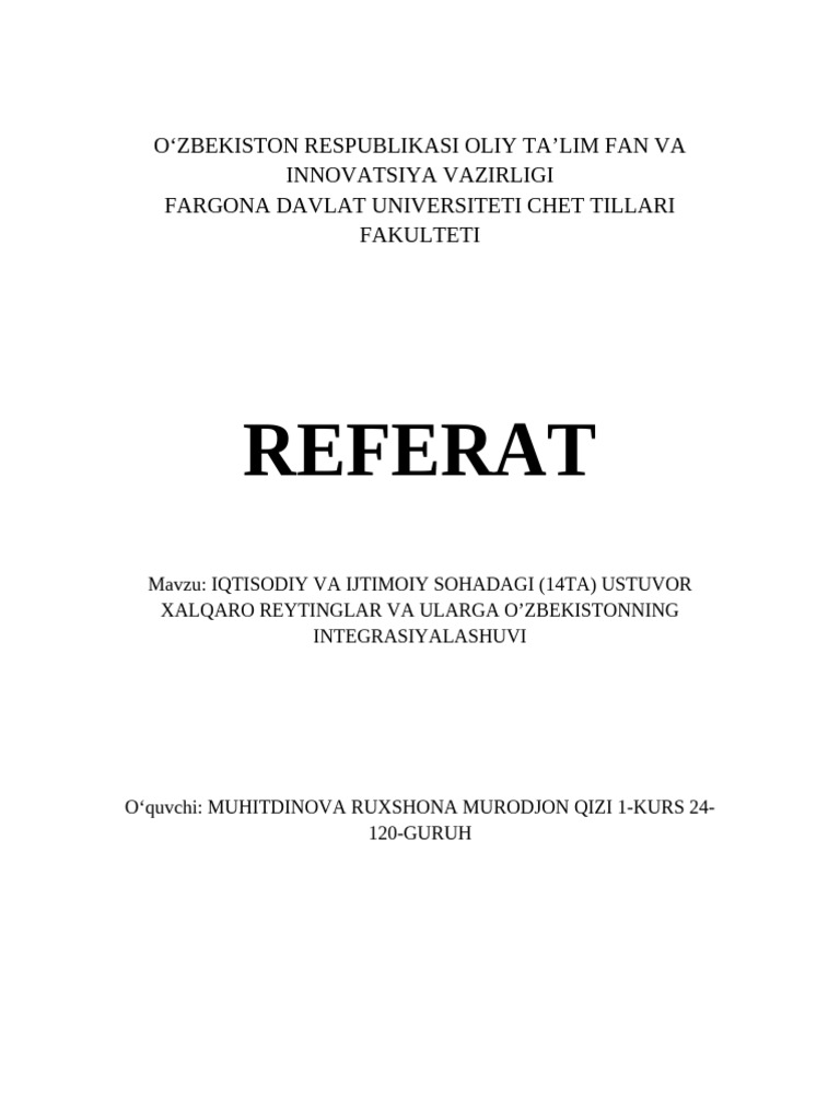 Referat | PDF