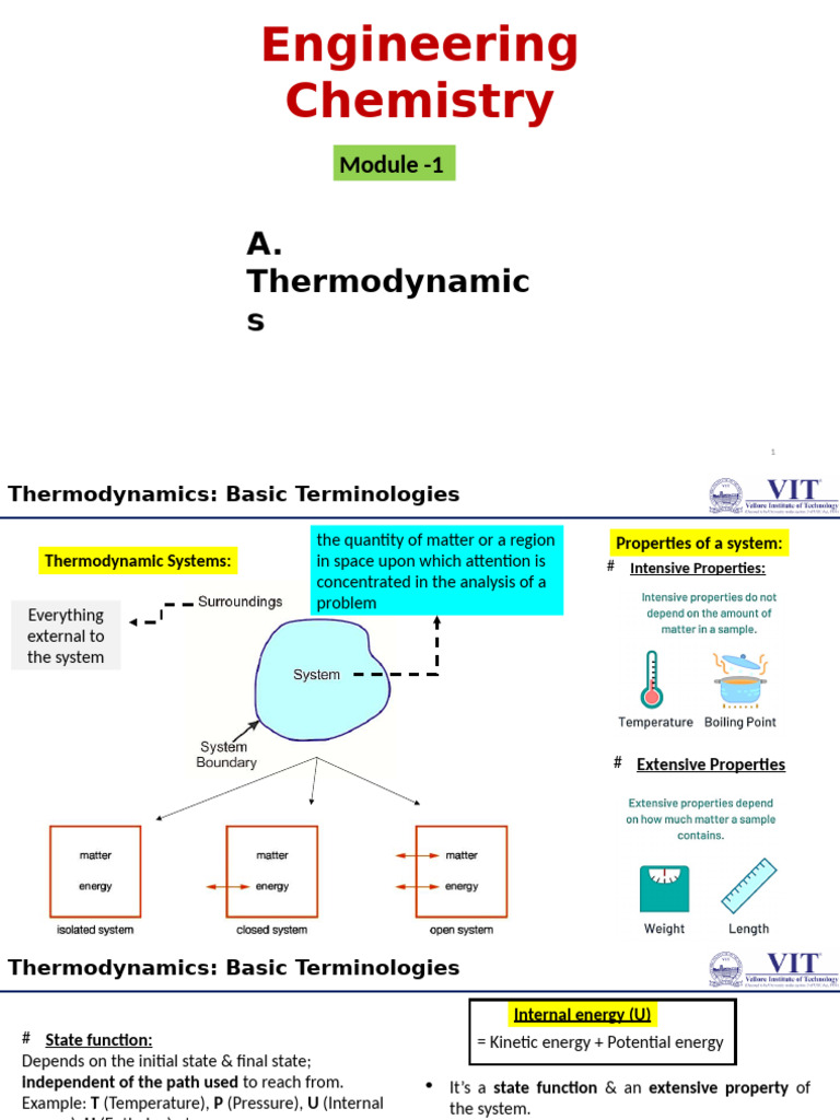 EC Module 1 | PDF | Entropy | Heat