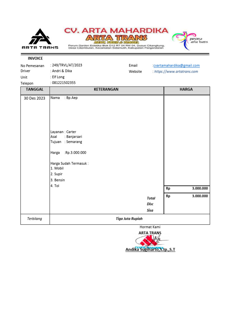 Invoice Bp Aep | PDF
