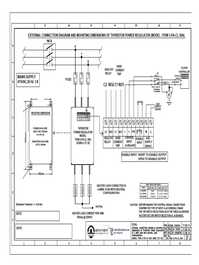 POW-3-PA-CL-50A WD | PDF | Mains Electricity | Equipment