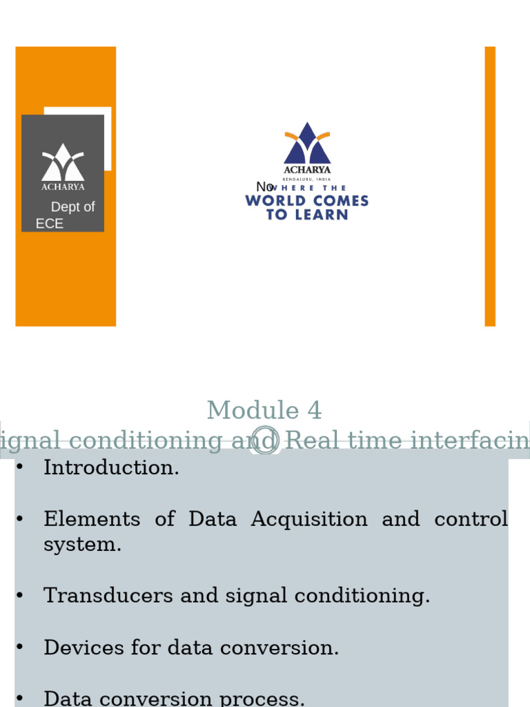 Module 4.Ppt | PDF | Amplifier | Analog To Digital Converter