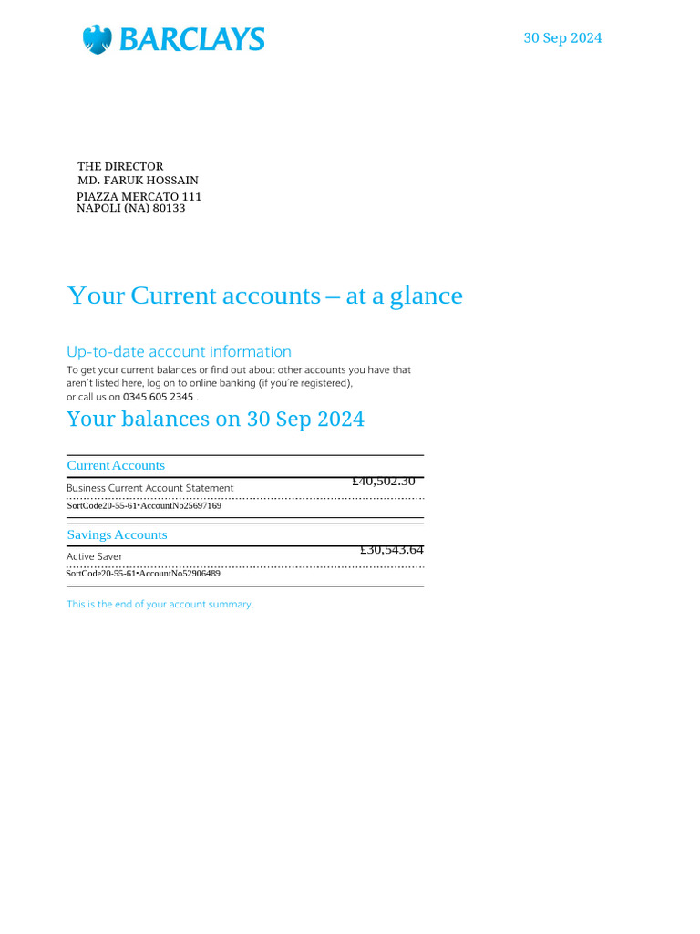 Statement- FARUK | PDF