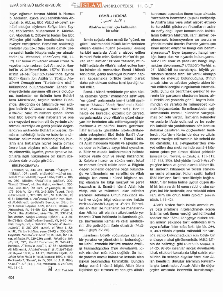 Esmâ i Hüsnâ | PDF
