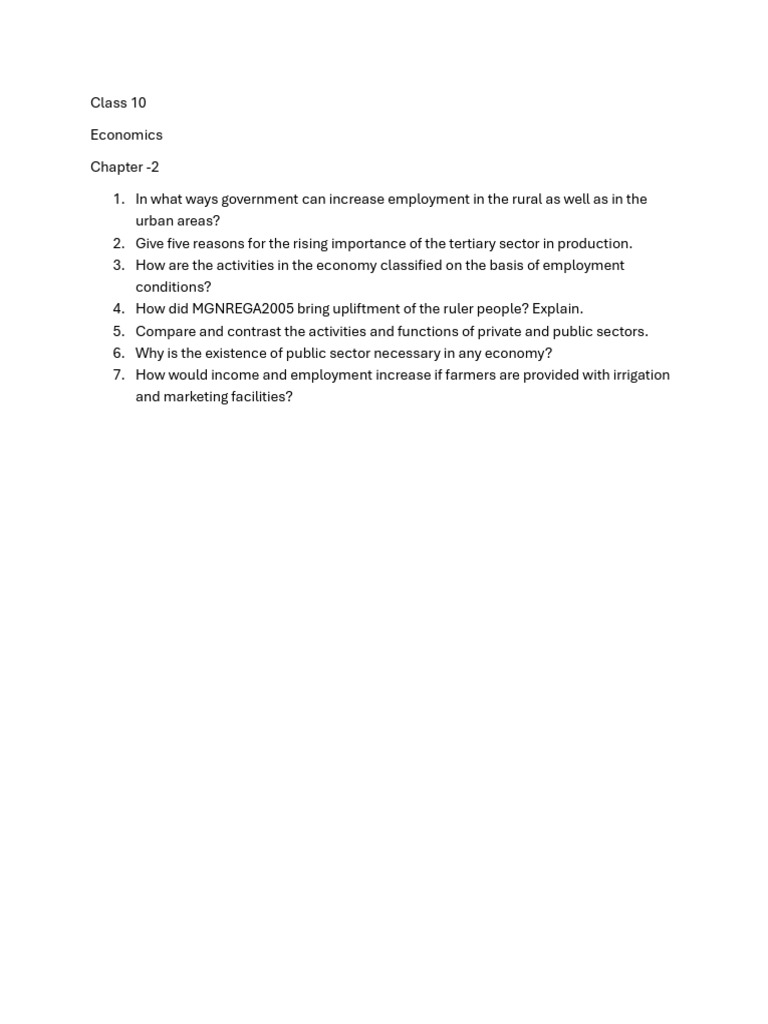 Economics Chapter - 2 | PDF