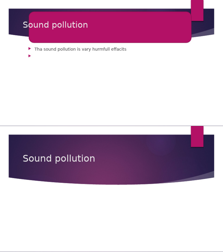 Sound Pollution | PDF