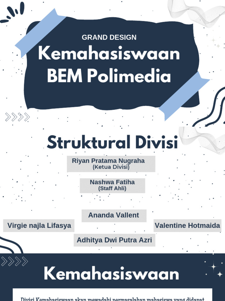 Grand Design Kemahasiswaan BEM Polimedia | PDF