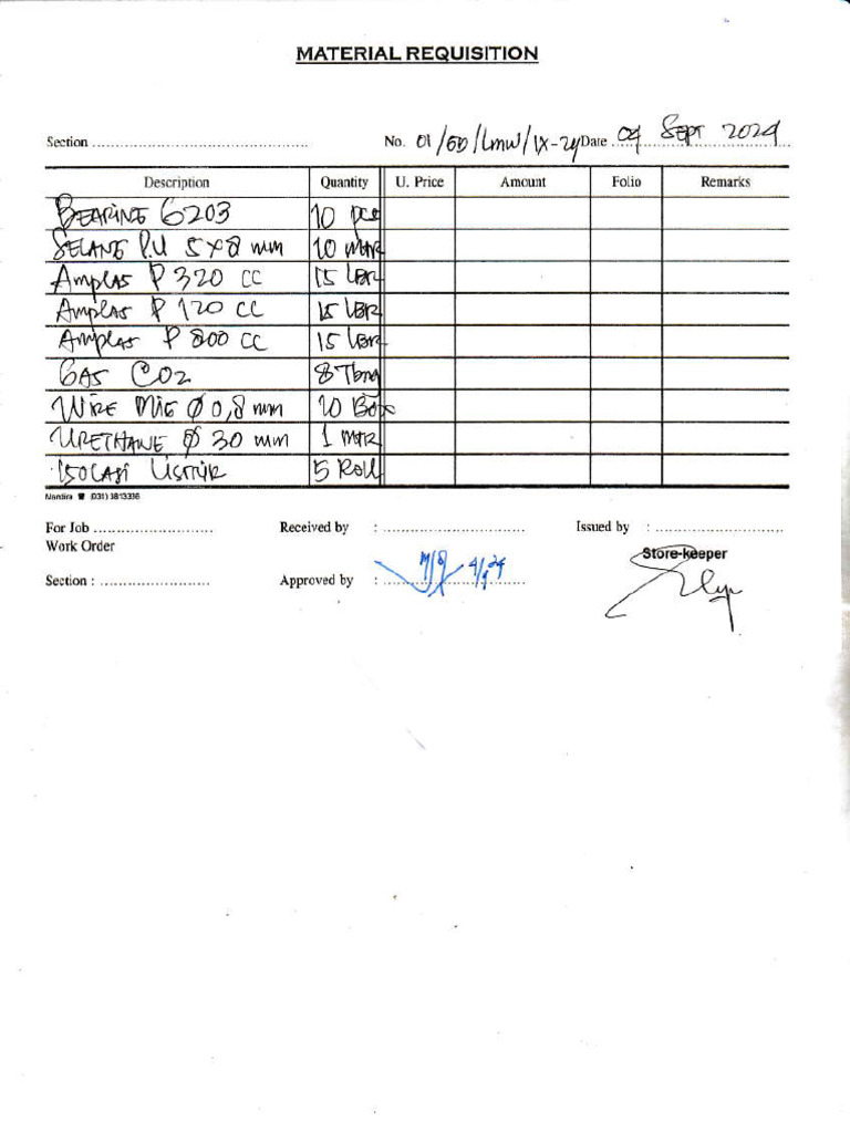 Form Doc Logistic | PDF