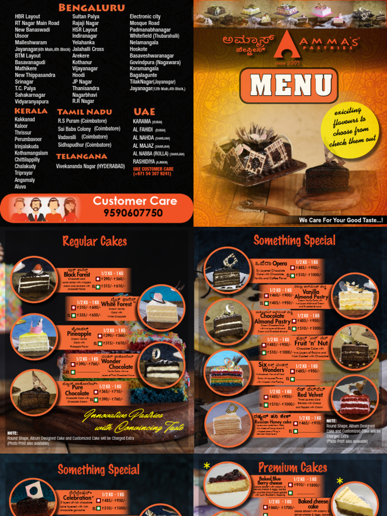 BLR_CAKE MENU | PDF | Cakes | Chocolate