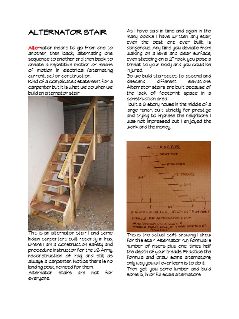 Alternator Stairs | PDF | Stairs | Nature
