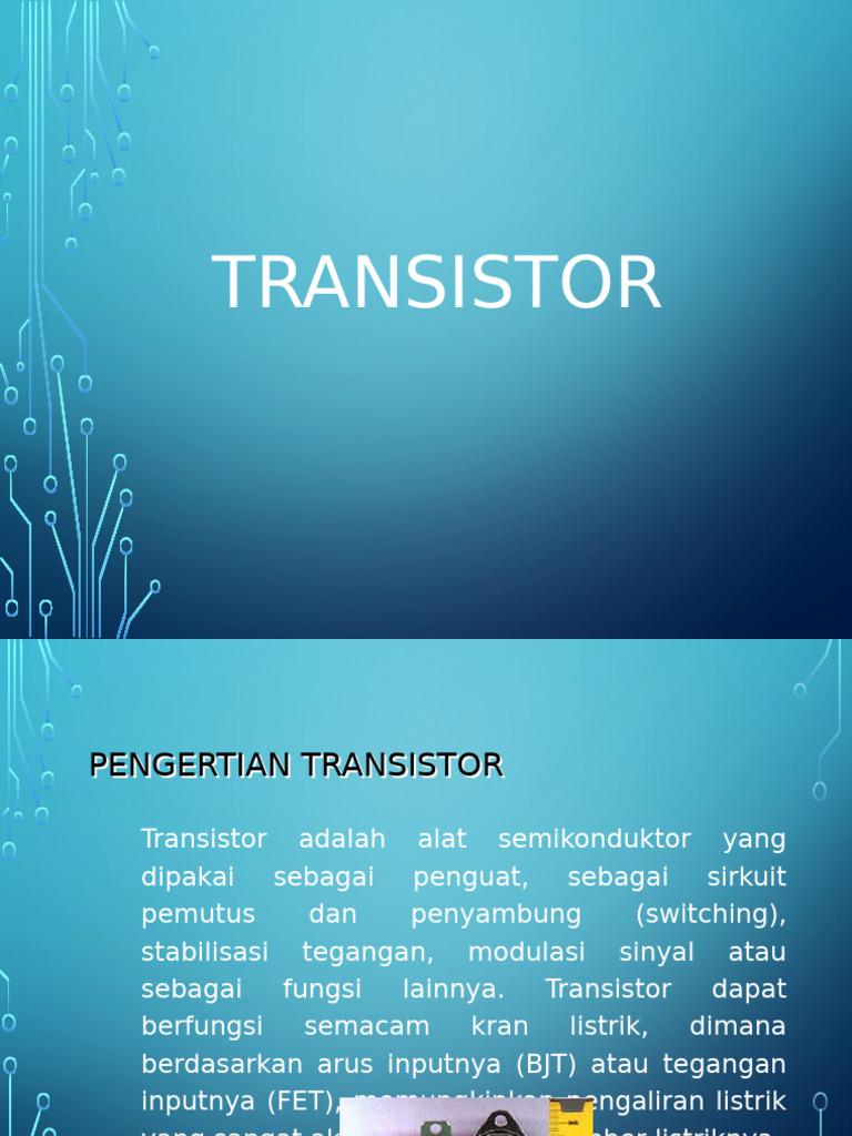 Kuliah 4 Transistor | PDF