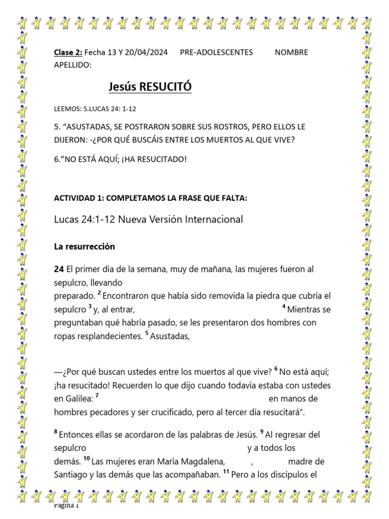 Clase 2.JESÚS RESUCITÓ | PDF