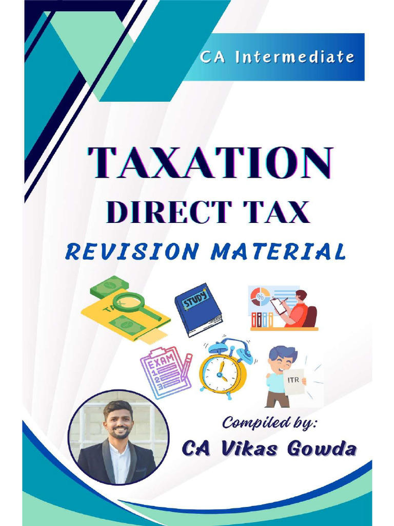Income Tax Revision (Marathon) Notes-May'24 | PDF | Taxes | Capital ...