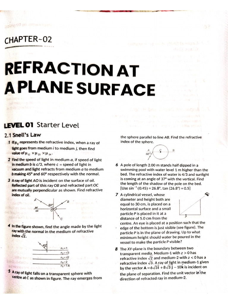 Refraction Level1,2 | PDF