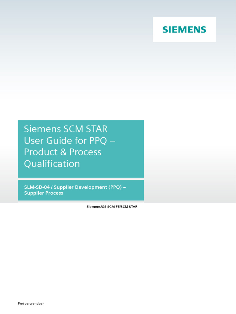 SCM-STAR-SLM-04-SD-Supplier-Process-PPQ-EN | PDF | Version Control | Computing
