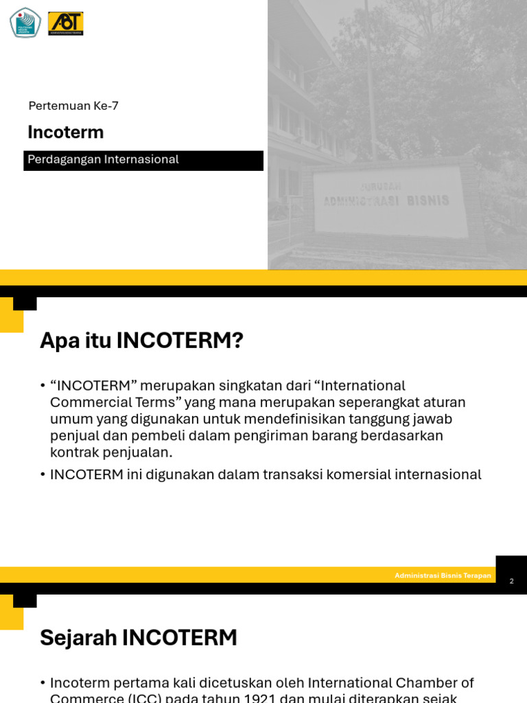 Incoterm | PDF