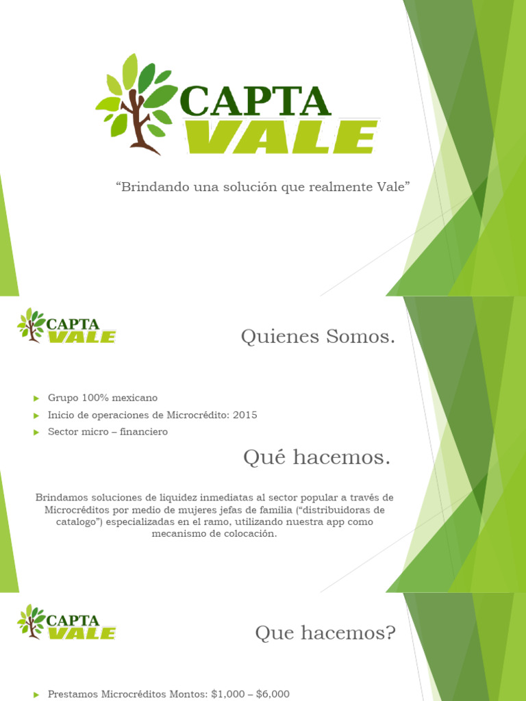 Presentación CAPTA VALE Inversionistas | PDF