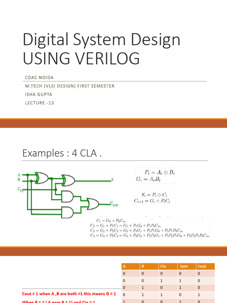 IG MTechVLSI 1 DSD Unit1 Lec13 | PDF | Computer Engineering | Integrated Circuit