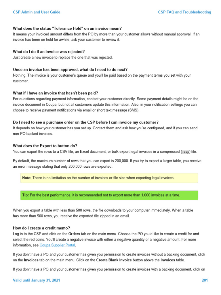 CSP Admin and User Guide-21 | PDF | Invoice | Computing