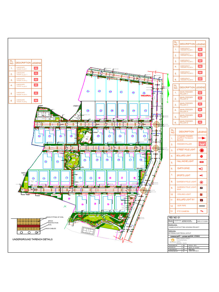 WD-LP-101 Electrical Layout On Landscape Master Plan (1) - Model | PDF