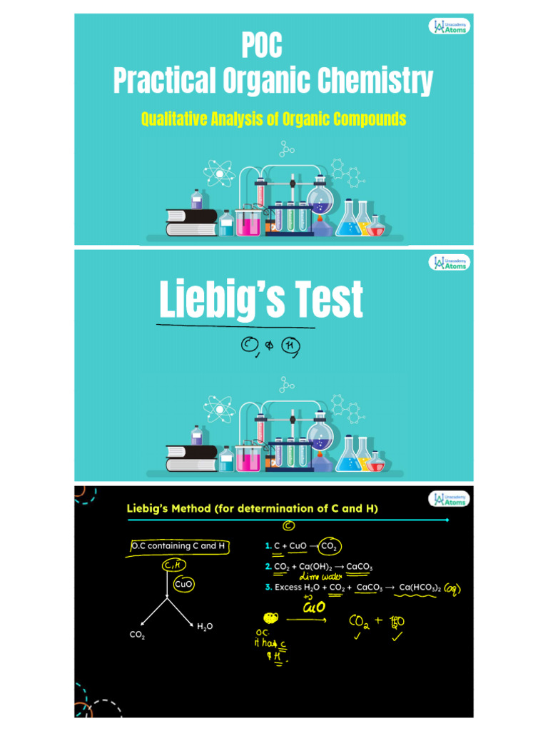POC Practical Organic Chemistry: Qualitative Analysis of Organic ...