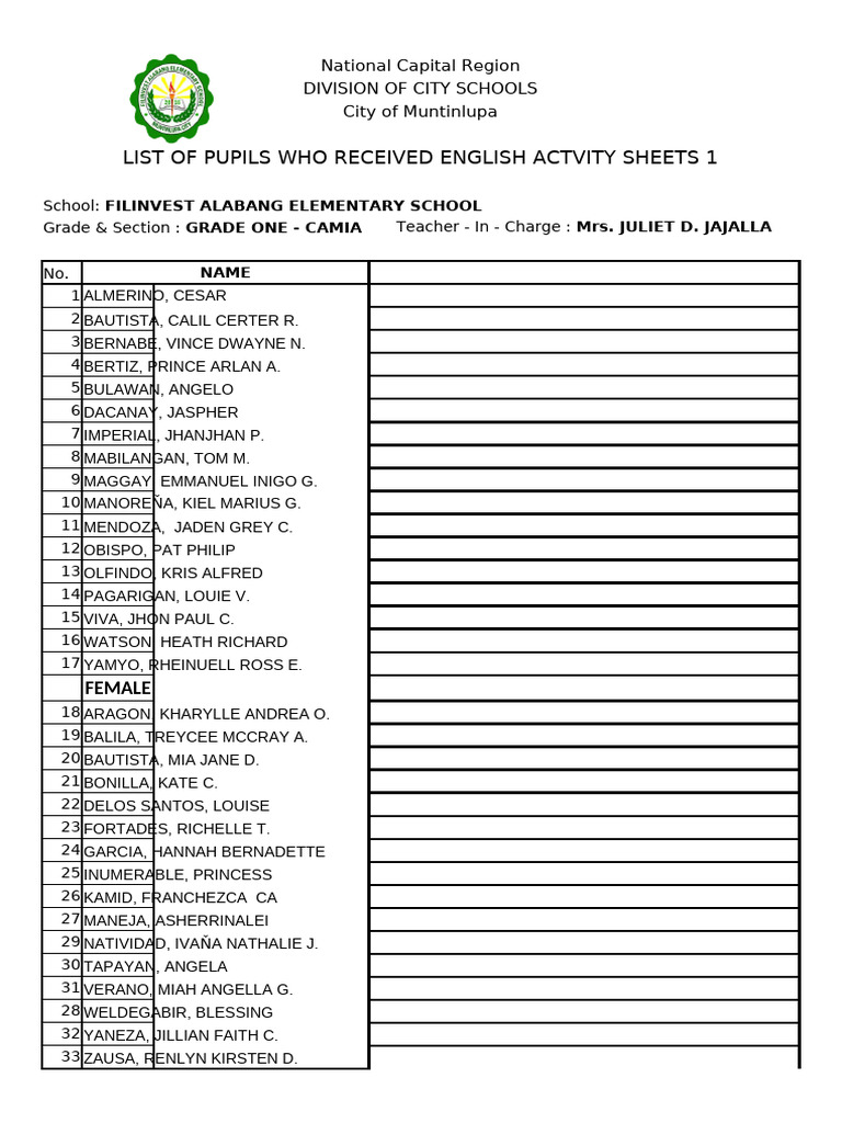 Reading Progress Checklist | PDF