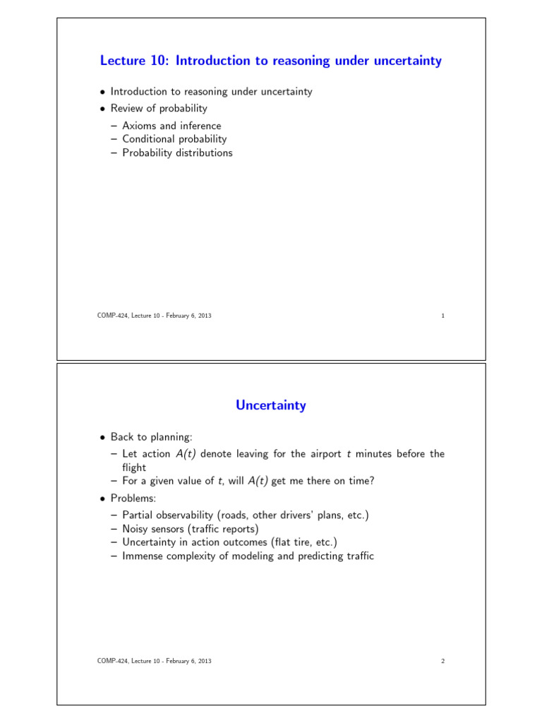 ai-lecture10 | PDF | Bayesian Network | Conceptual Model