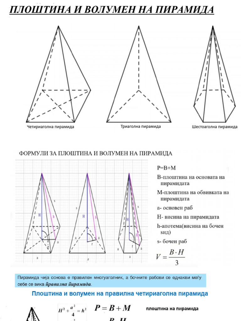 Plostina I Volumen Na Piramida | PDF