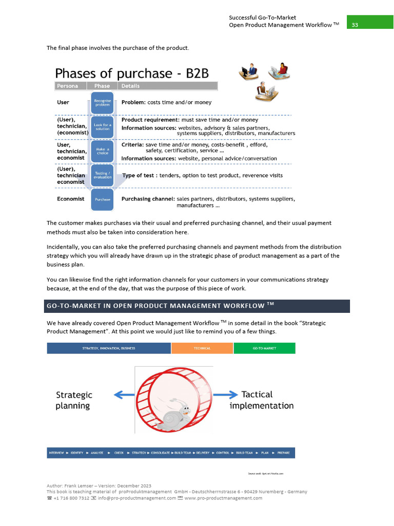 Successfull Go To Market Book Open Product Management Workflow Pages 5 | PDF | Marketing ...