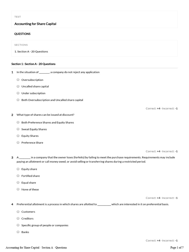 Accounting For Share Capital | PDF | Equity (Finance) | Debits And Credits