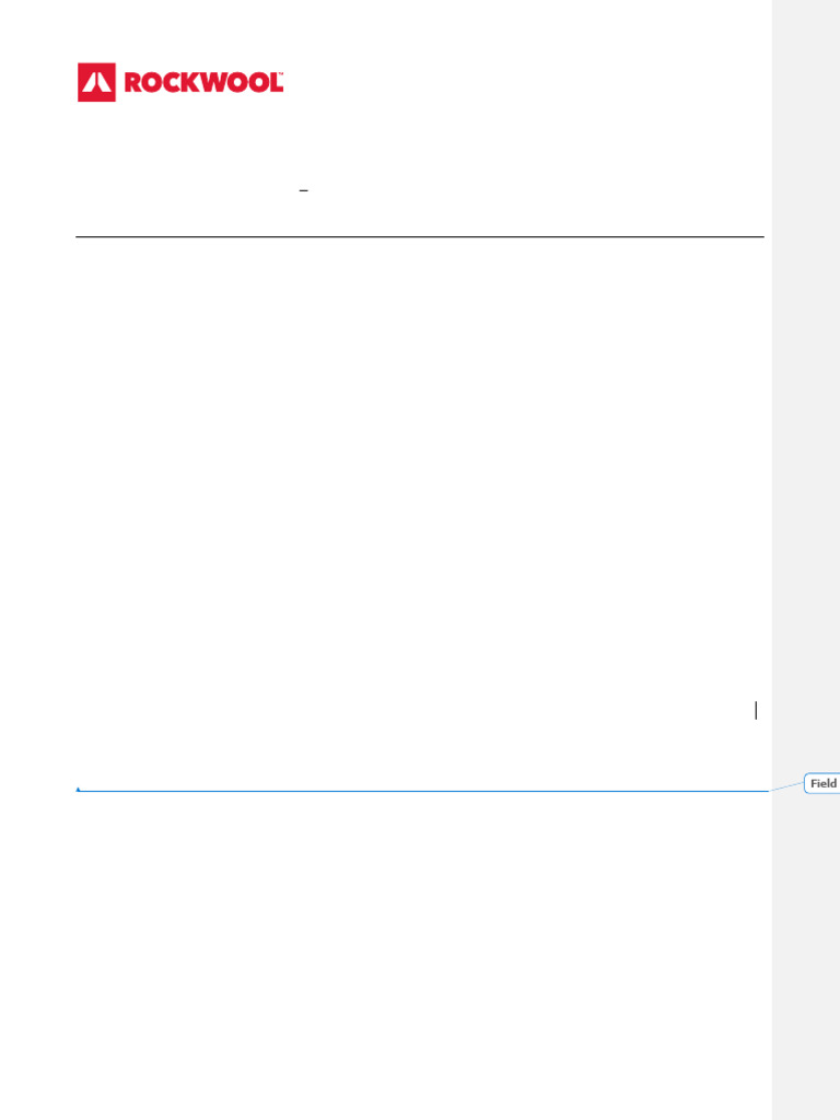 Storage of Rockwool Products Technical Bulletin | PDF