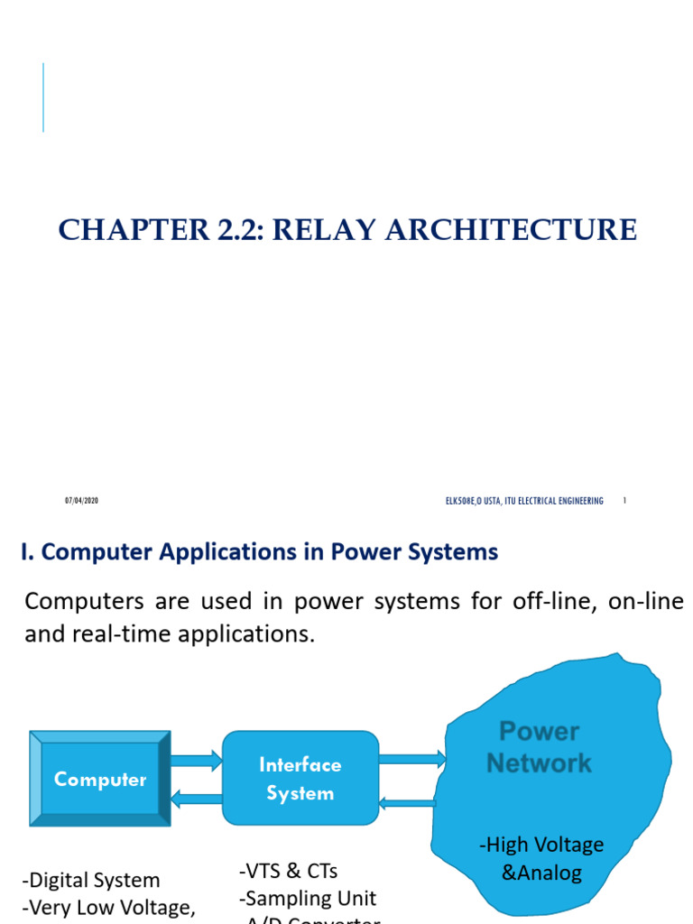 ELK415E_Chapter-2.2-Relay Architecture | PDF | Analog To Digital ...