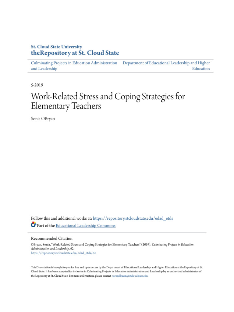 Work Related Stress and Coping Strategie | PDF | Stress (Biology ...
