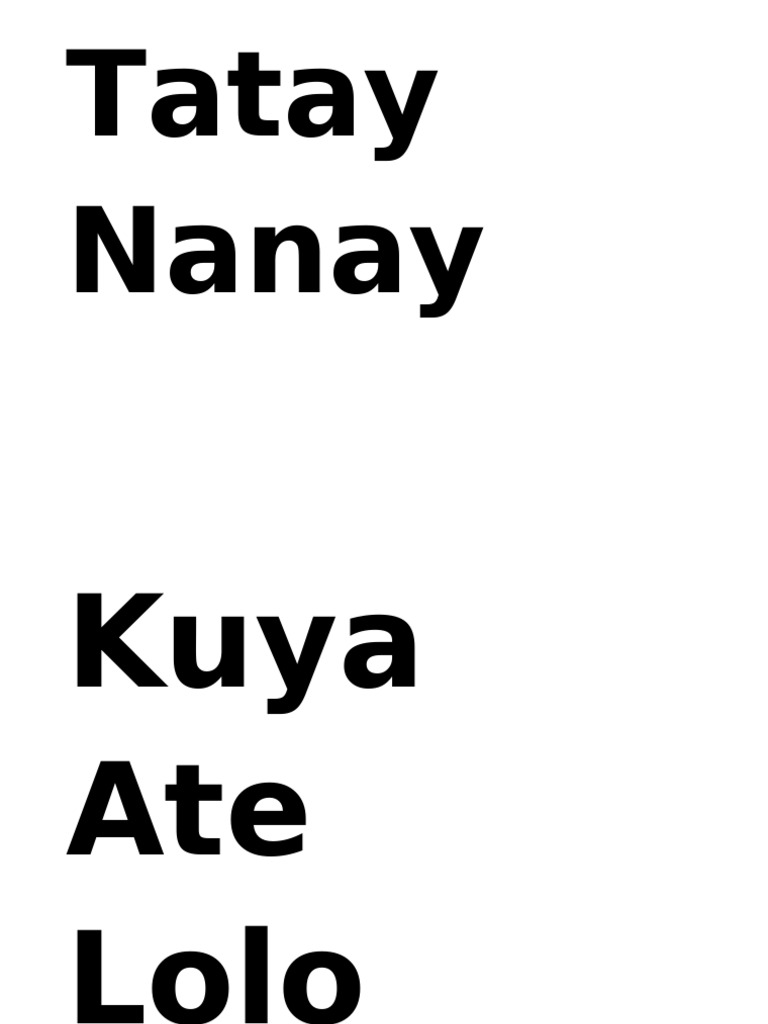 Tatay | PDF