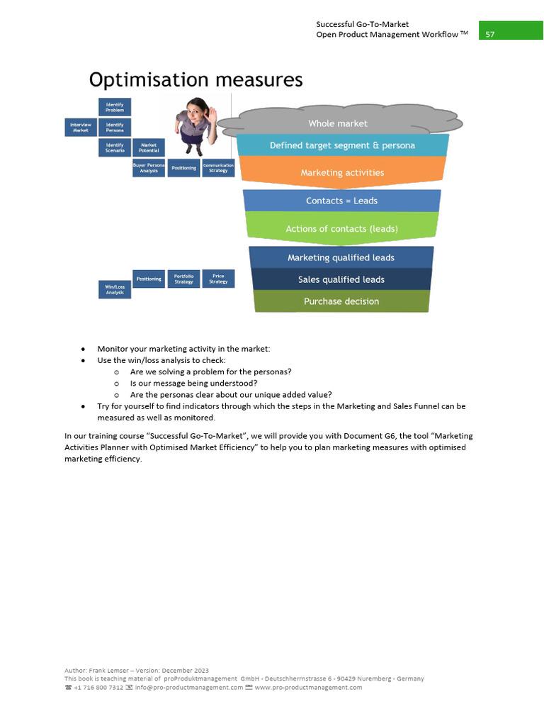 Successfull Go To Market Book Open Product Management Workflow Pages 8 | PDF | Marketing ...