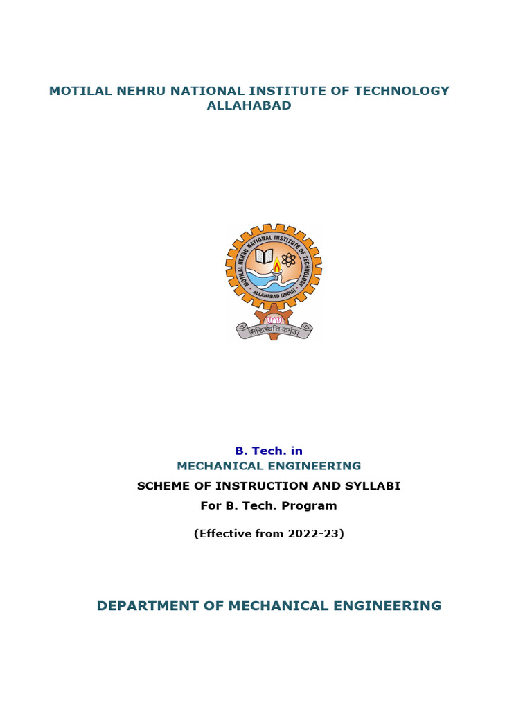 B. Tech Mechanical Engineering Syllabus 2022-23 | PDF | Entropy ...