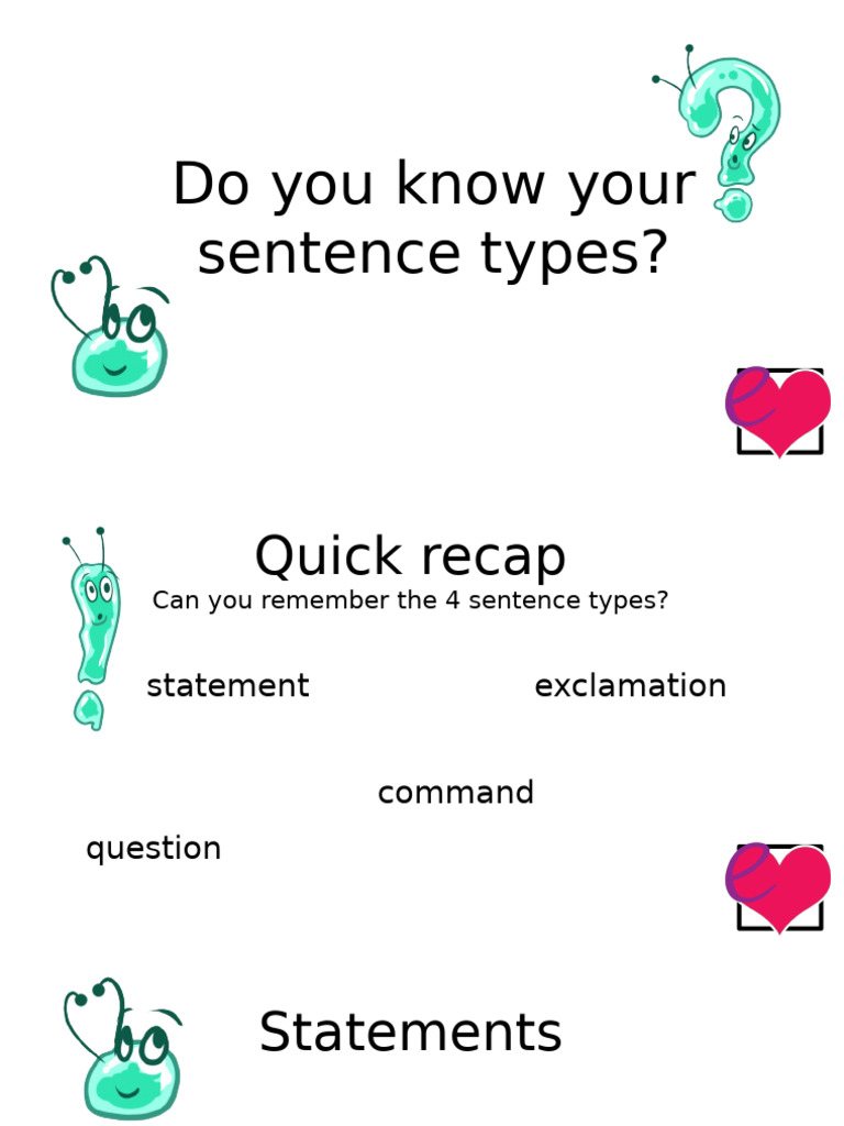 Sentence Types | PDF