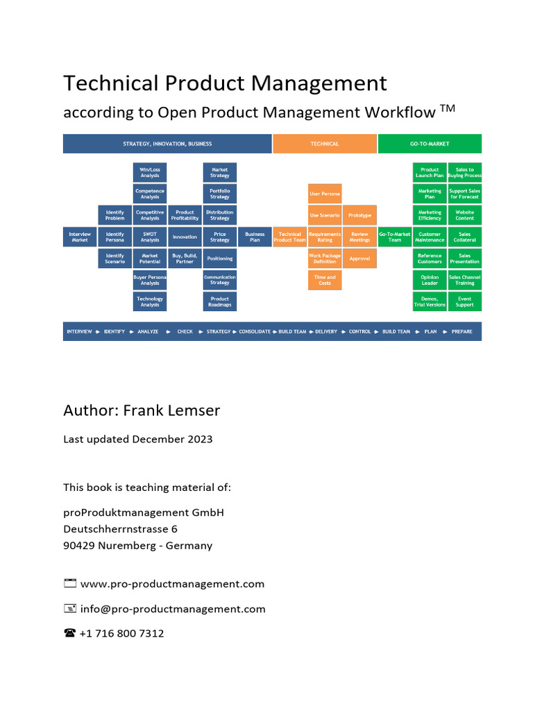 Technical Product Management Book Open Product Management Workflow Pages 1 | PDF | Human ...