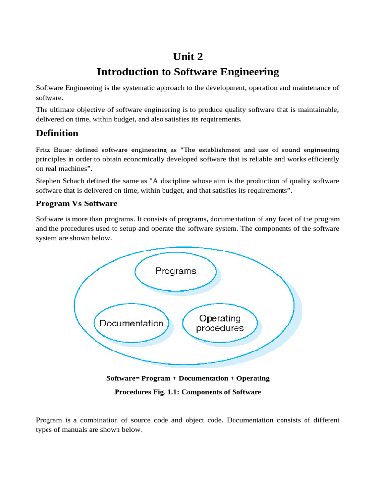 4sem BCA SA&SE Unit2 Notes | PDF | Software Testing | Software ...