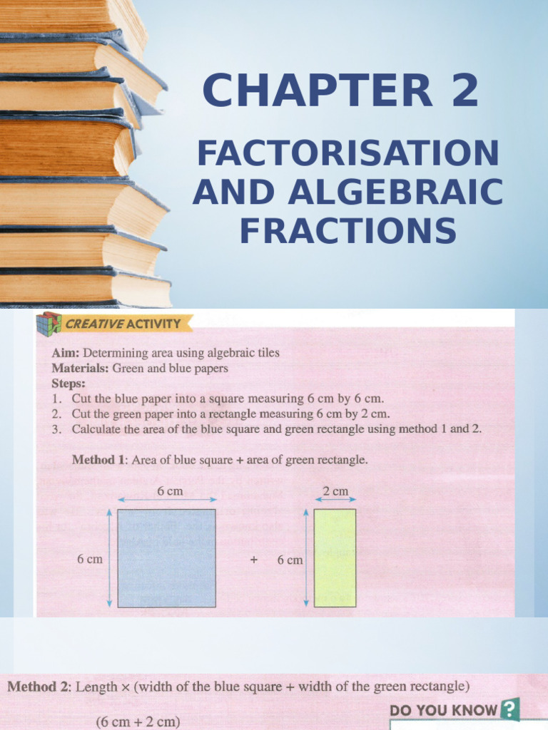 Mathematics Chapter 2 Form 2 Pdf Factorization Algebra