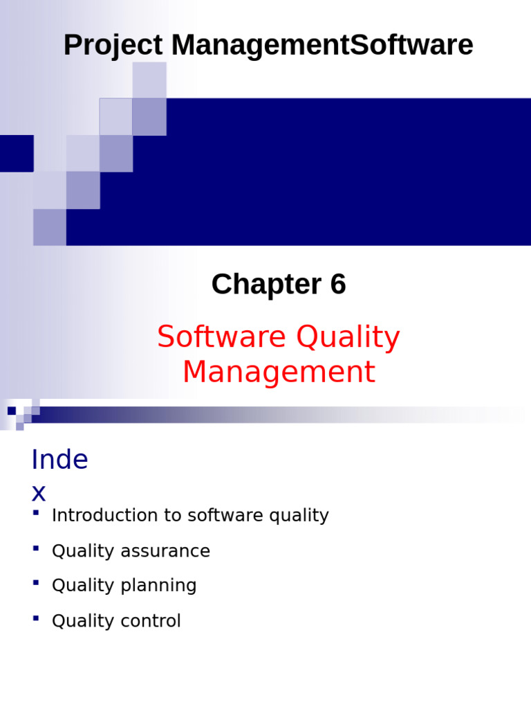 Ch5 - Project Quality Management | PDF | Software Quality | Quality ... Ch5 - Project Quality Management | PDF | Software Quality | Quality ...
