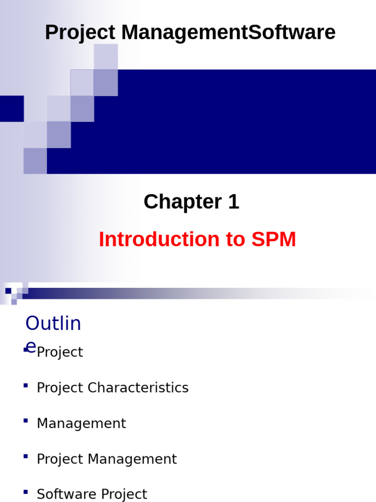 Ch1-Introduction To SPM | PDF | Project Management | Business