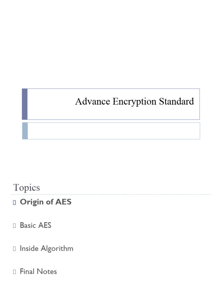 chpt 3 AES | PDF | Secrecy | Cryptography