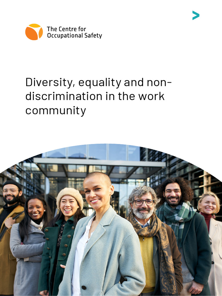 Diversity Equality and Non Discrimination in The Work Community ...