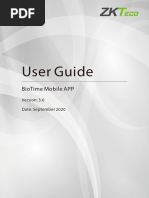 BioTime 9.5 Introduction | PDF | Application Software | Mobile App