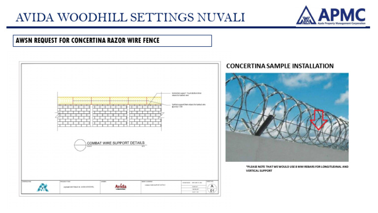 AWSN Concertina Installation Sample | PDF